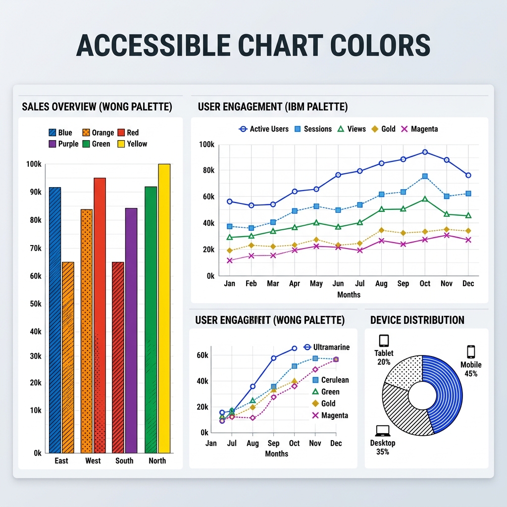 Color Blind Friendly Chart Colors & Palettes (2026)