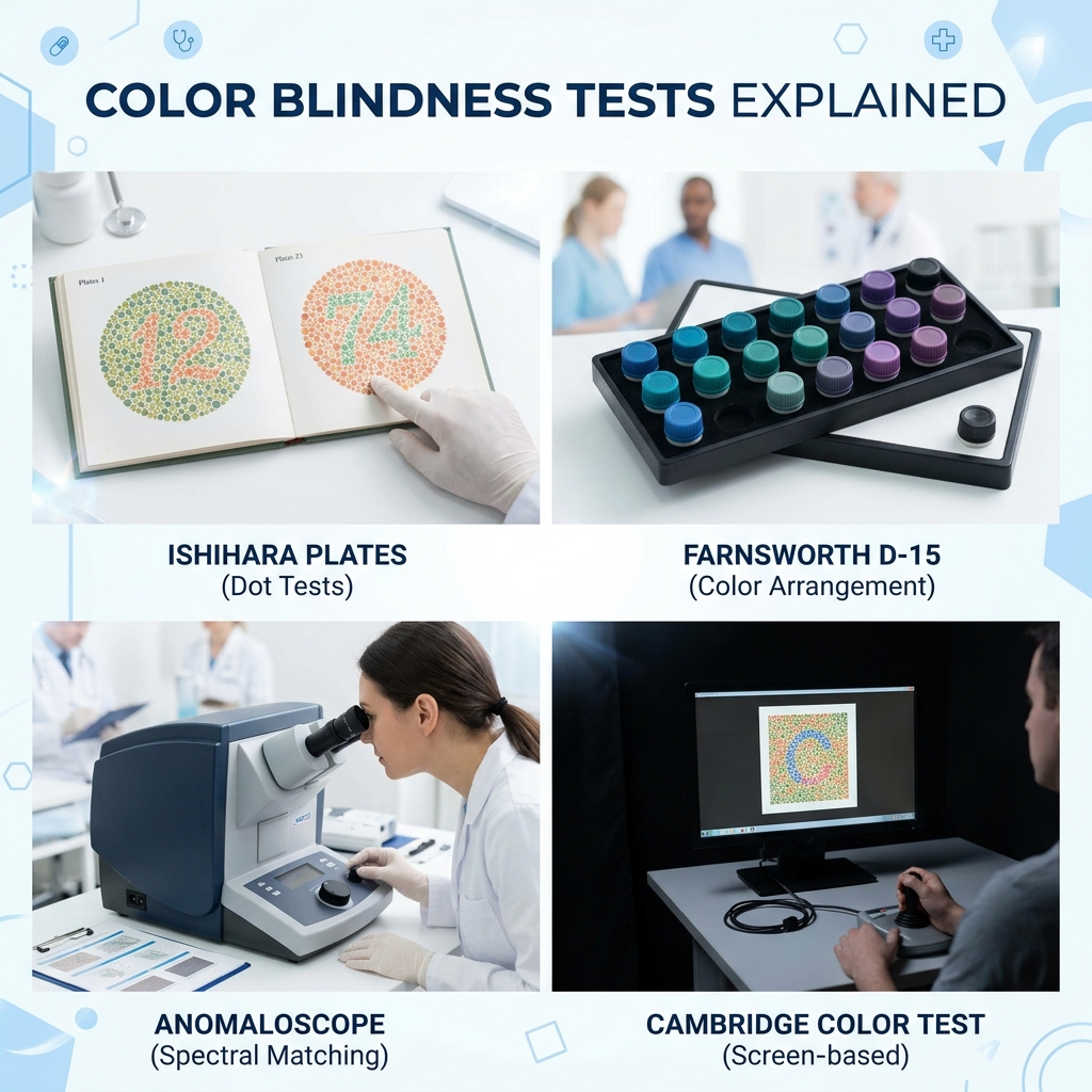 Differences Between Color Blindness Tests Explained